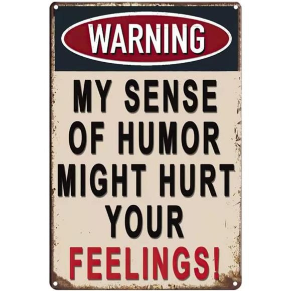 Wall Decor | My Humor Might Hurt You Caution Sign 8 X 12 Inch | Poshmark